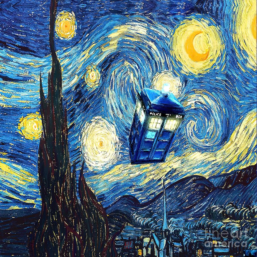 Flying Magic Phone Box Painting by Morgan Ruby - Fine Art America