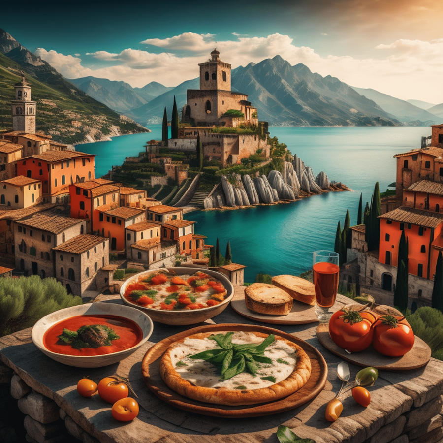 Food in italy Digital Art by Rahel Szep - Fine Art America