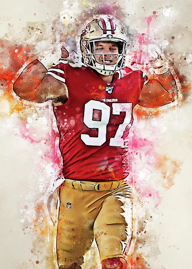 Football San Francisco 49Ers Player Nick Bosa Nickbosa Nick Bosa ...