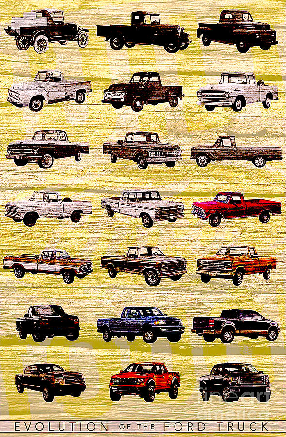 Ford Truck Evolution Digital Art by Steven Parker - Fine Art America Ford Truck Evolution Digital Art by Steven Parker - Fine Art America