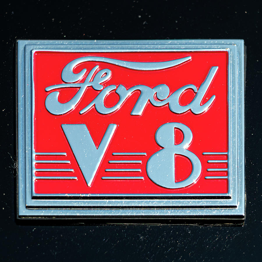 Ford V8 Emblem Photograph by Terry Thomas - Fine Art America