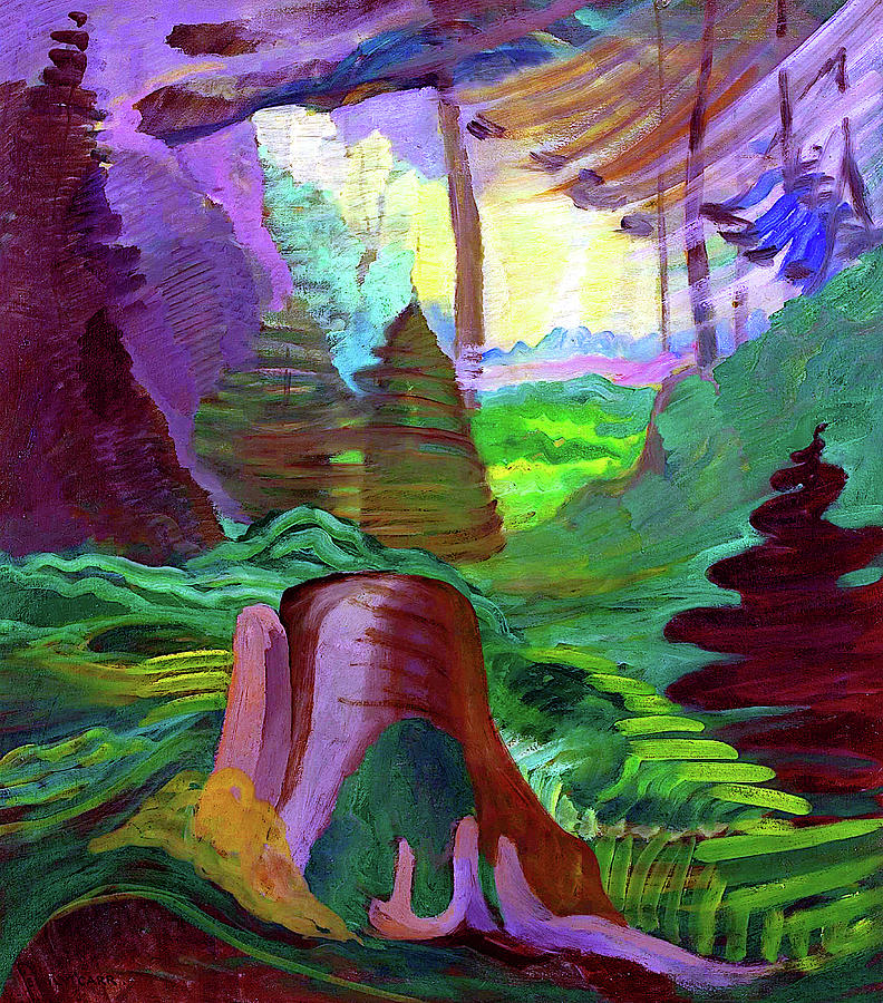 Emily Carr - Forest Sunlight Painting by Jon Baran - Fine Art America
