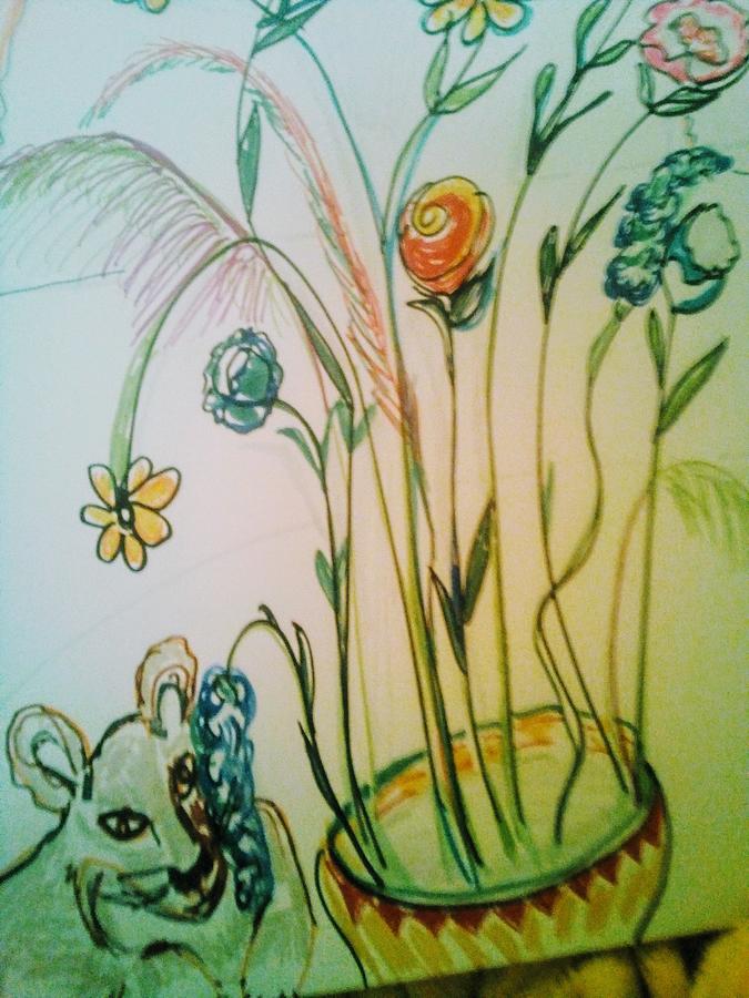 Fossa Pup Drawing by Judith Desrosiers - Pixels