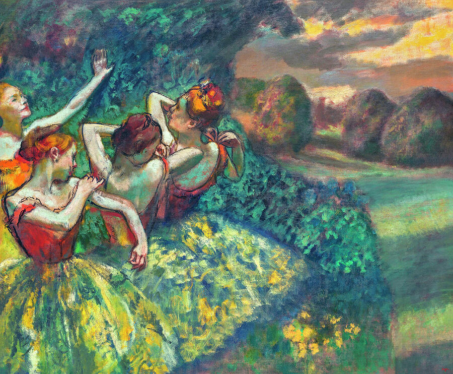 Four Dancers by Edgar Degas 1899 Painting by Edgar degas - Pixels Merch