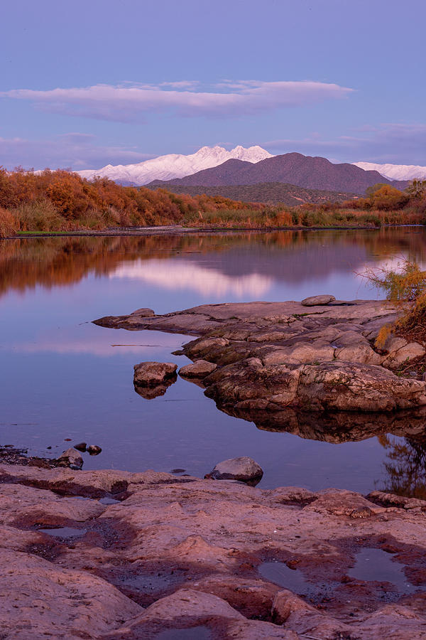 Four Peaks in the Snow Photograph by Alec Scott - Fine Art America