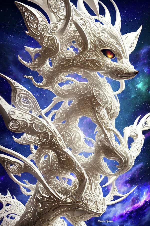 Fox Digital Art by Stephen Younts - Pixels