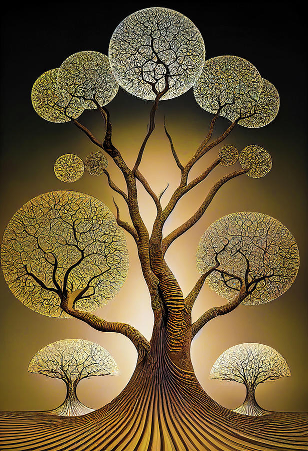 Fractal Tree 04 Digital Art by Matthias Hauser - Pixels