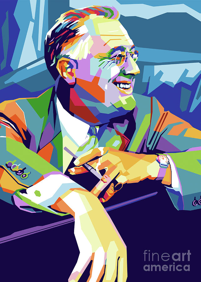 Franklin D Roosevelt Digital Art by Nofa Aji Zatmiko - Fine Art America