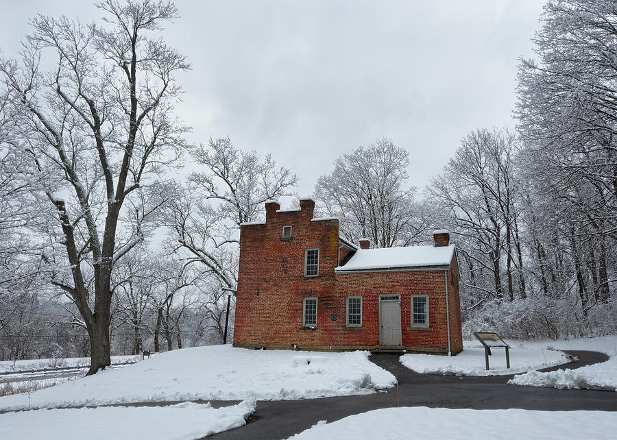 Frazee House in winter Photograph by Kenneth Sponsler - Fine Art America