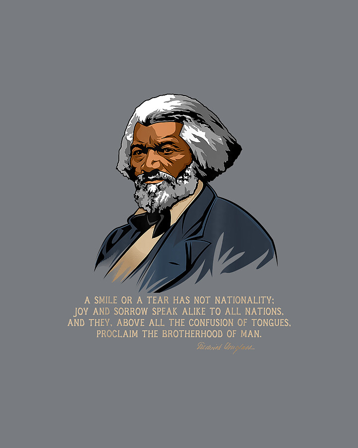 Frederick Douglass Quote Gift for Black History Mo Digital Art by ...