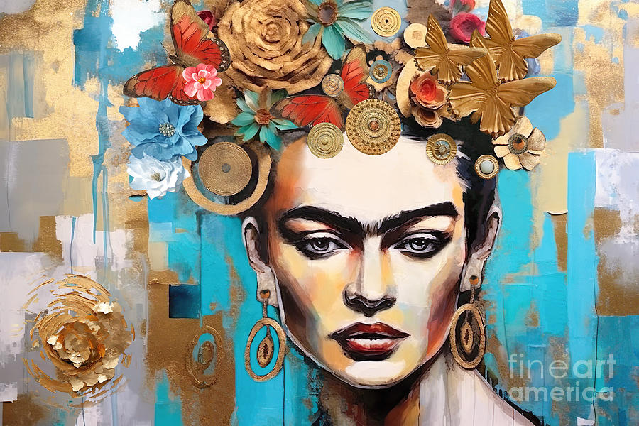 Frida Kahlo Self Portrait 11 Painting by Mark Ashkenazi - Pixels Frida Kahlo Self Portrait 11 Painting by Mark Ashkenazi - Pixels