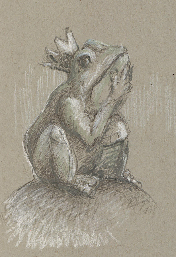 Frog Prince Drawing by Holly Moore | Pixels