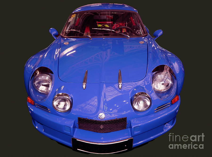 Front View of a Blue, 1967, Renault Alpine A110 Photograph by John ...