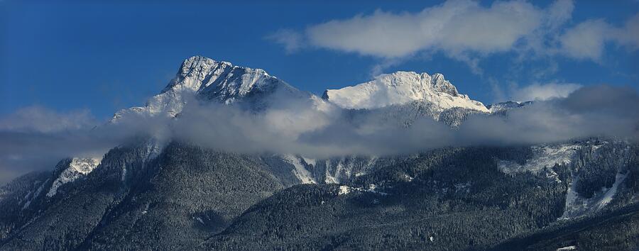 Frosted Winter Mountain Peaks Photograph by Ian McAdie - Fine Art America