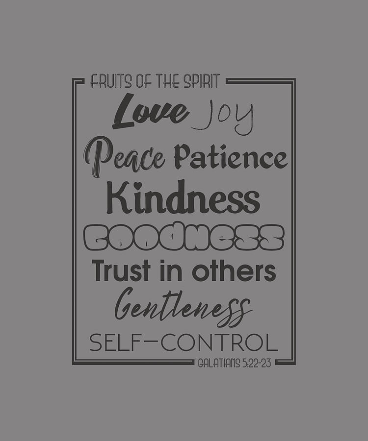 Fruits of the Spirit Galatians 52223 VERT bible Painting by Davis ...