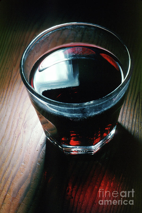 Full Glass Of Red Wine In The Evening Photograph By Wernher Krutein Pixels