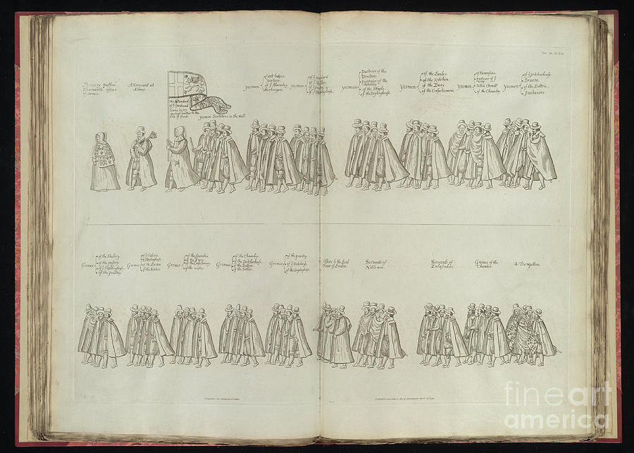 Funeral Procession of Queen ELIZABETH, m1 Drawing by Historic ...