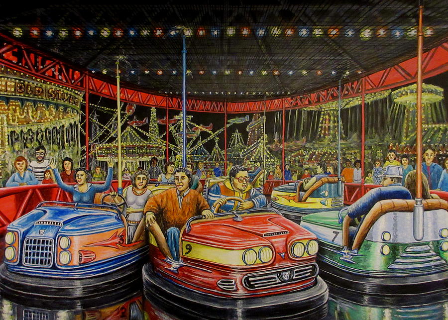 Funfair Ride Painting by John Penney - Fine Art America
