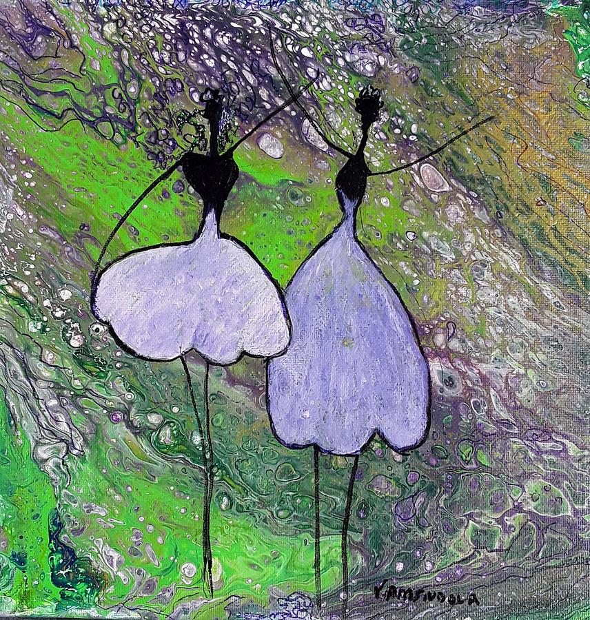 Funky Dancers Painting by Valorie Amendola - Fine Art America