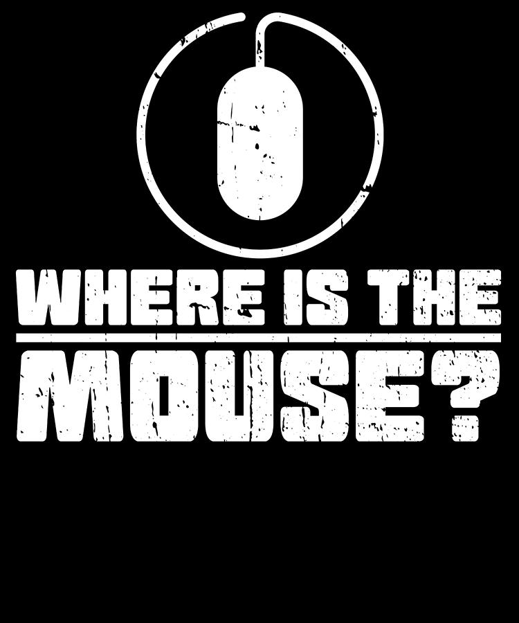 Funny Cat Programmer Coder Developer Where Is The Mouse Digital Art