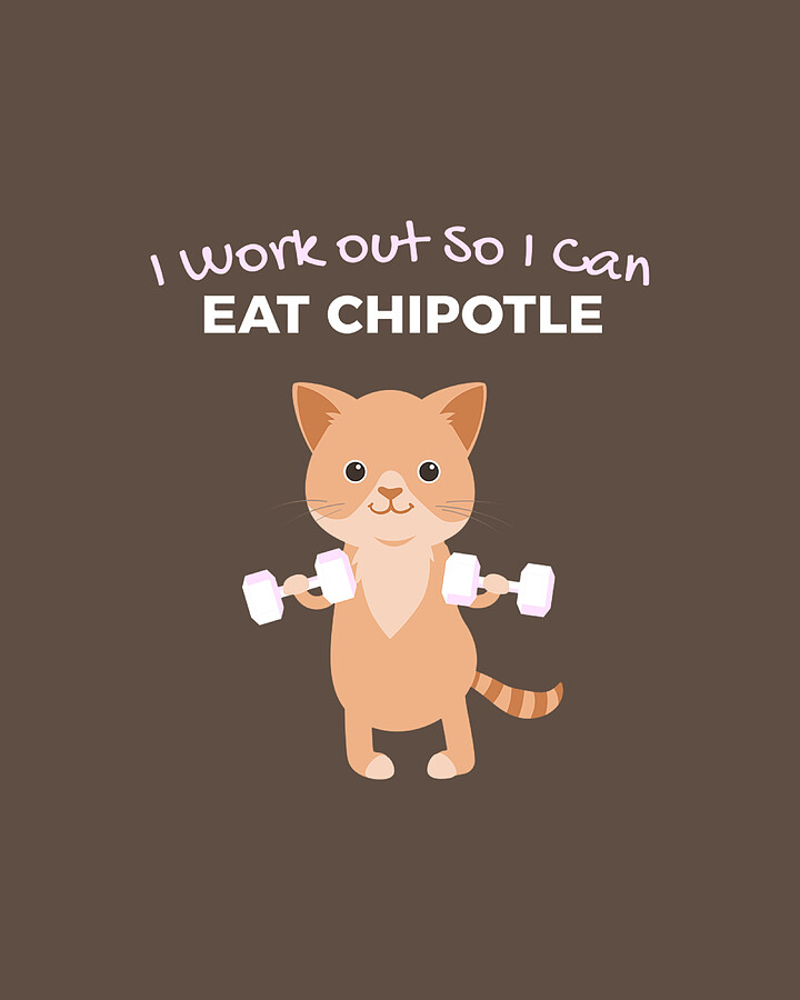 Funny Chipotle Lover Gym Digital Art by Lexj Hudso - Fine Art America