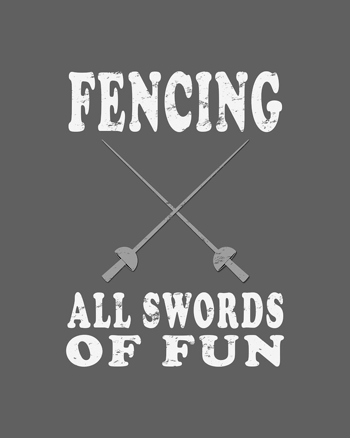 Funny Fencing Foil All Swords Of Fun Fencing Sword Digital Art by ...
