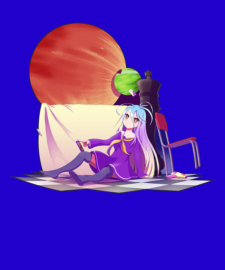 Funny Gifts For Shiros Playtime No Game No Life Digital Art by Lotus Leafal - Fine Art America