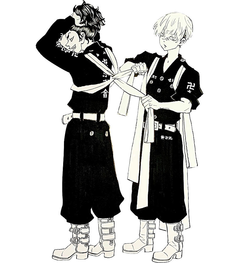 Funny Happy Chifuyu And Baji Classic Manga Tokyo Revengers T For