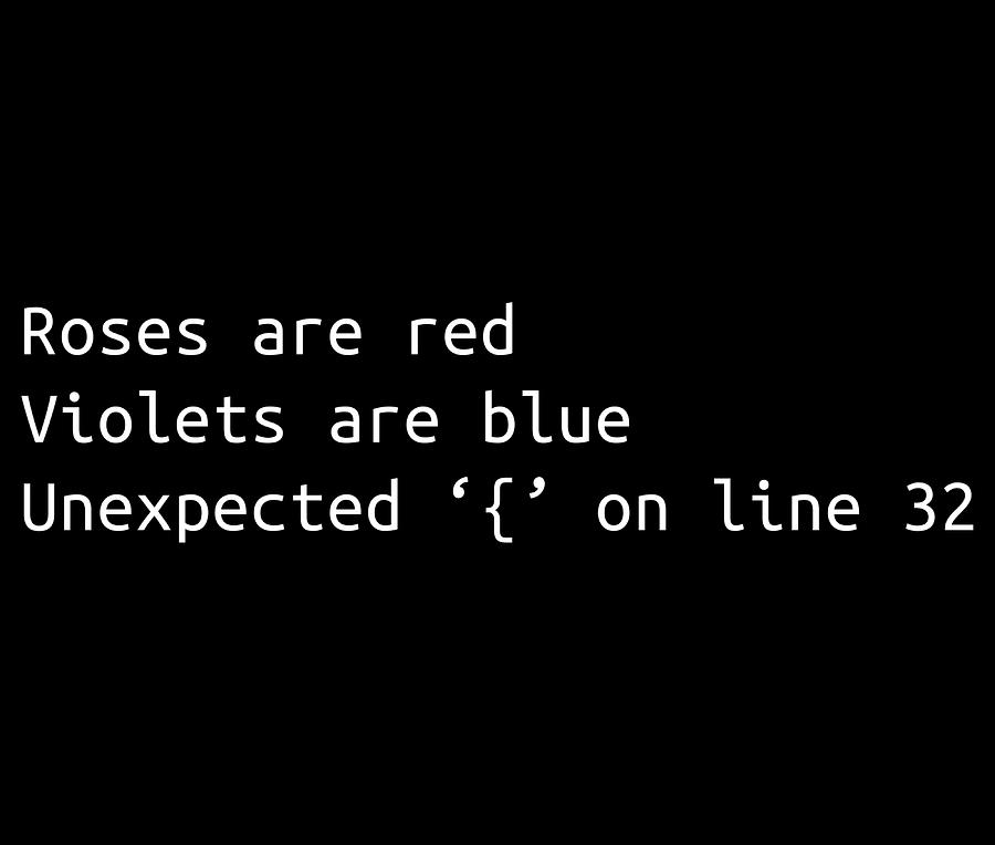 Funny Programmer Coding Poem Gift for developer Painting by Heather ...