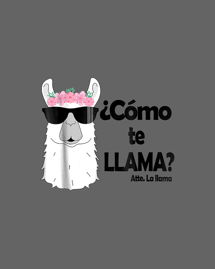 Funny Spanish Llama Como Te Llama Digital Art by Levif Haniy - Fine Art ...