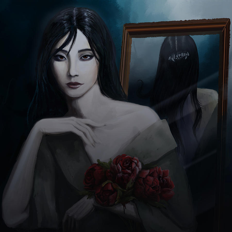 Futakuchi Onna Digital Art By Tabimory Digital Pixels