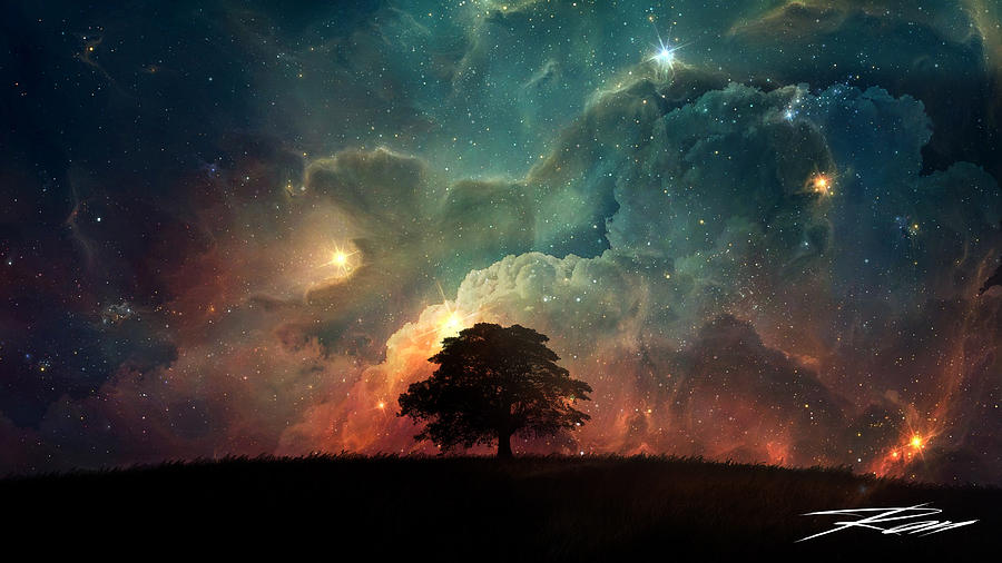 Galaxy tree Digital Art by Shadow Incarnate - Fine Art America