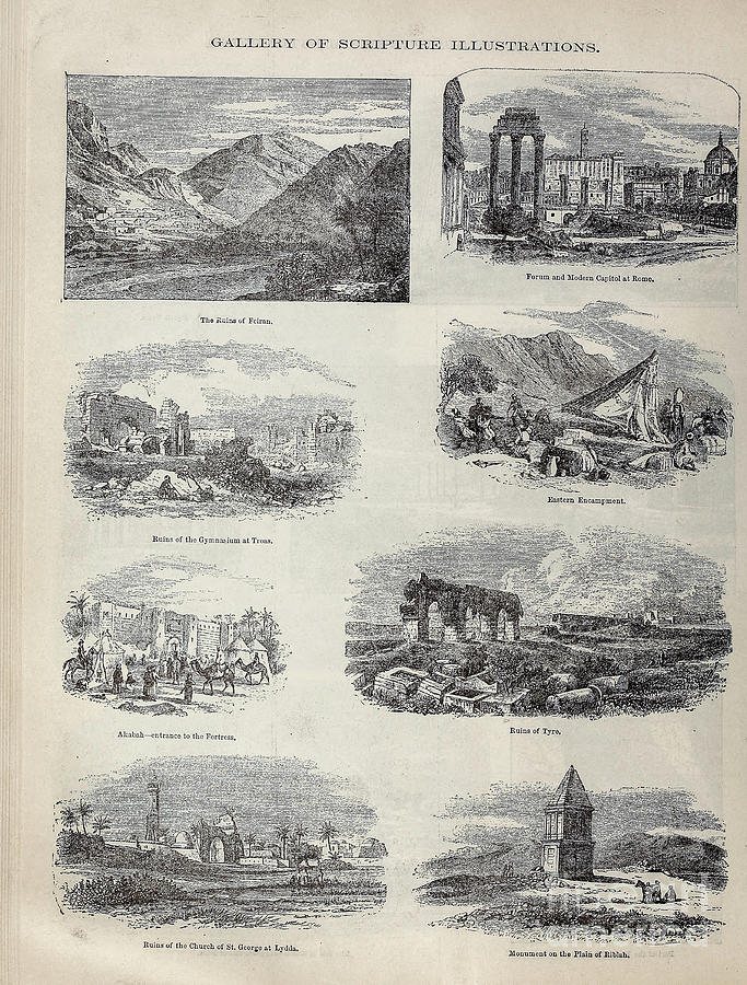 Gallery of Scripture illustrations r3 Drawing by Historic illustrations