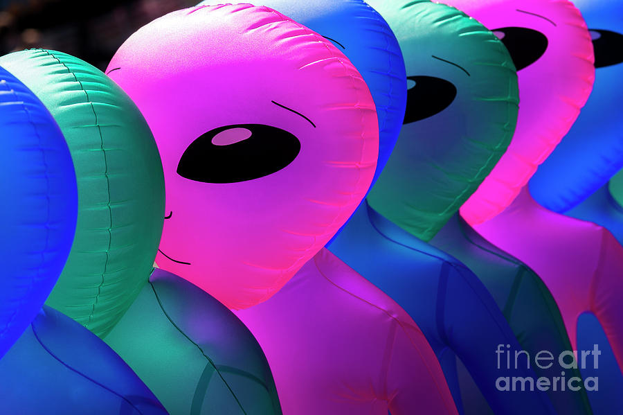 Game Booth Alien Creatures Photograph by Jim Corwin | Fine Art America