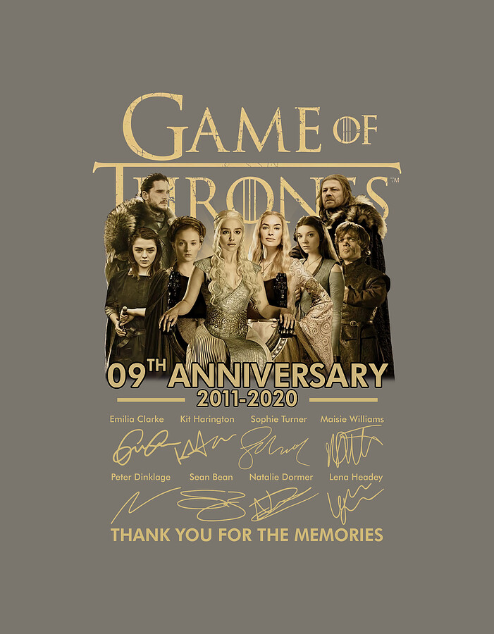Game of Thrones 9Th Anniversary 2011 2020 Cast Signed Emilia Clarke Kit ...