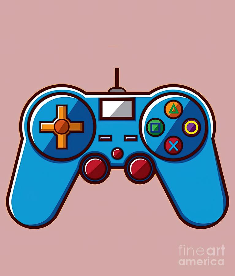 Gaming Remote Controller Painting by Jake Brown - Fine Art America