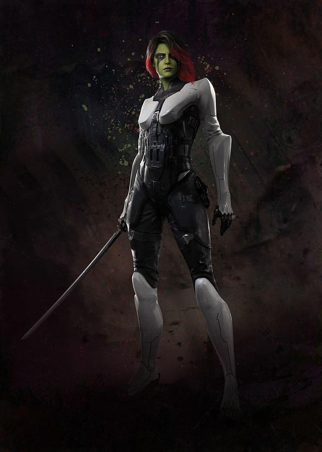 Gamora Pose Digital Art by Thuy Dinh Thi - Fine Art America