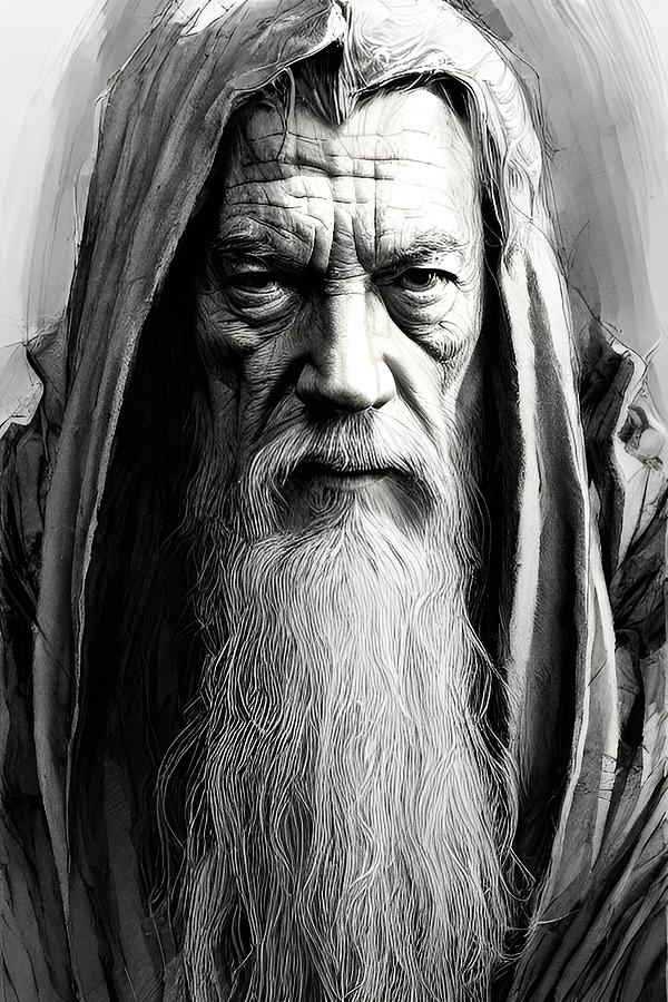 Gandalf the Gray Digital Art by Josip Lovrentjev - Pixels