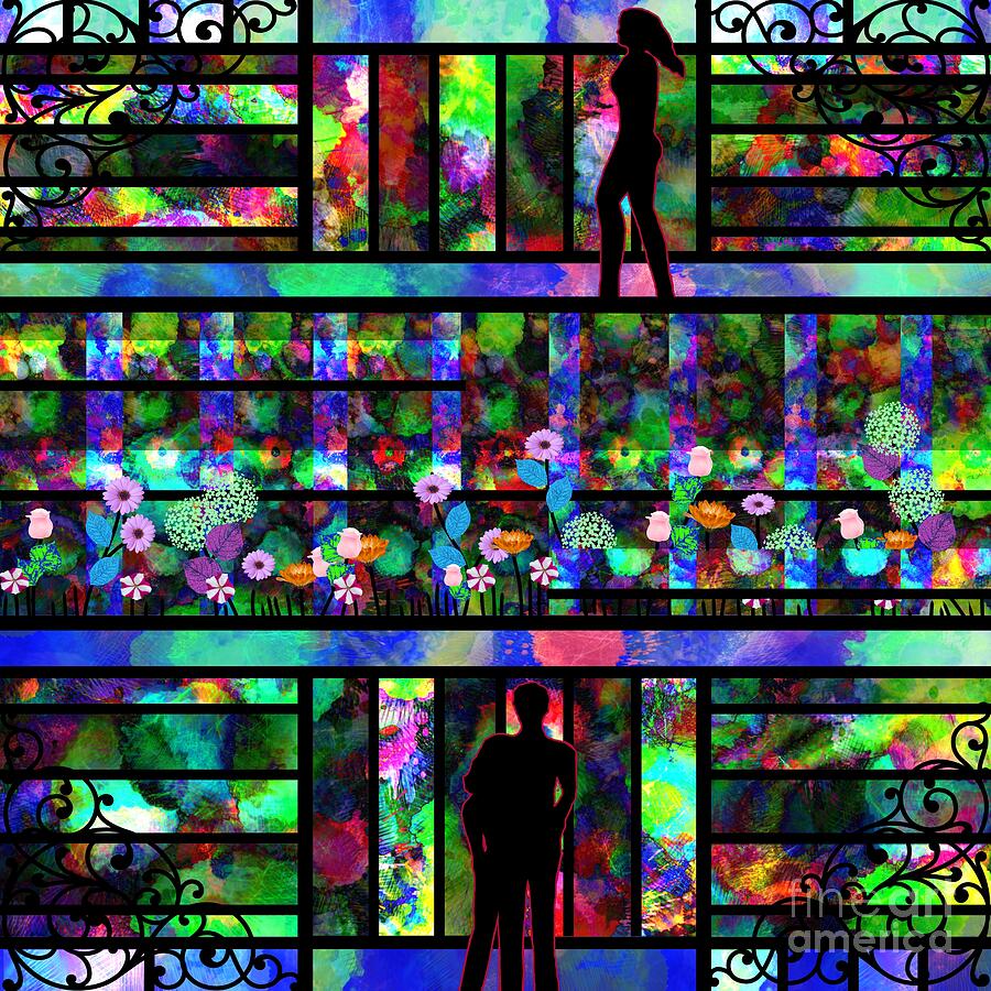 Garden Walk Mixed Media By Diamante Lavendar Fine Art America