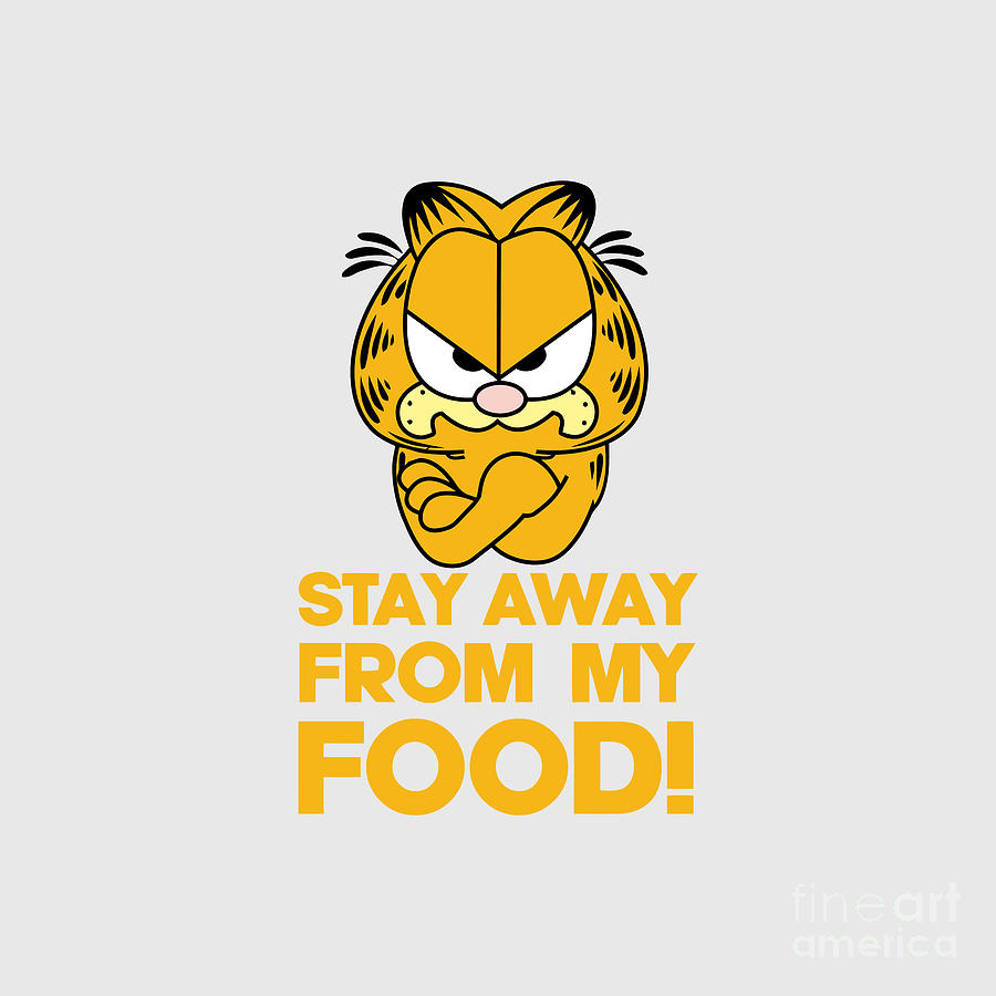 Garfield Angry about Food Drawing by Geraldine T Somerville - Fine Art ...