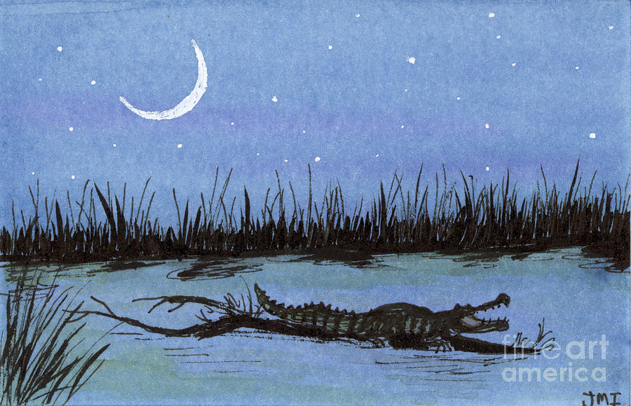Gator Swamp Painting by Jackie Irwin - Fine Art America