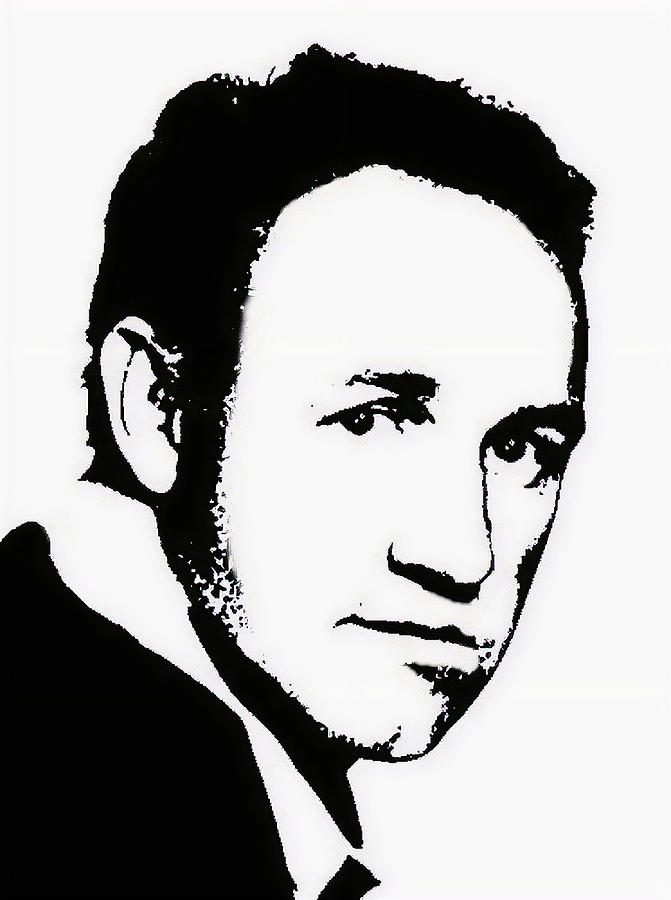 Gene Hackman Vector Digital Art by Bob Smerecki - Fine Art America