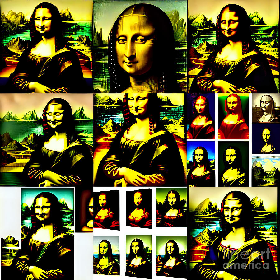 Generative AI Mona Lisa Painting by Caleb Ongoro - Fine Art America