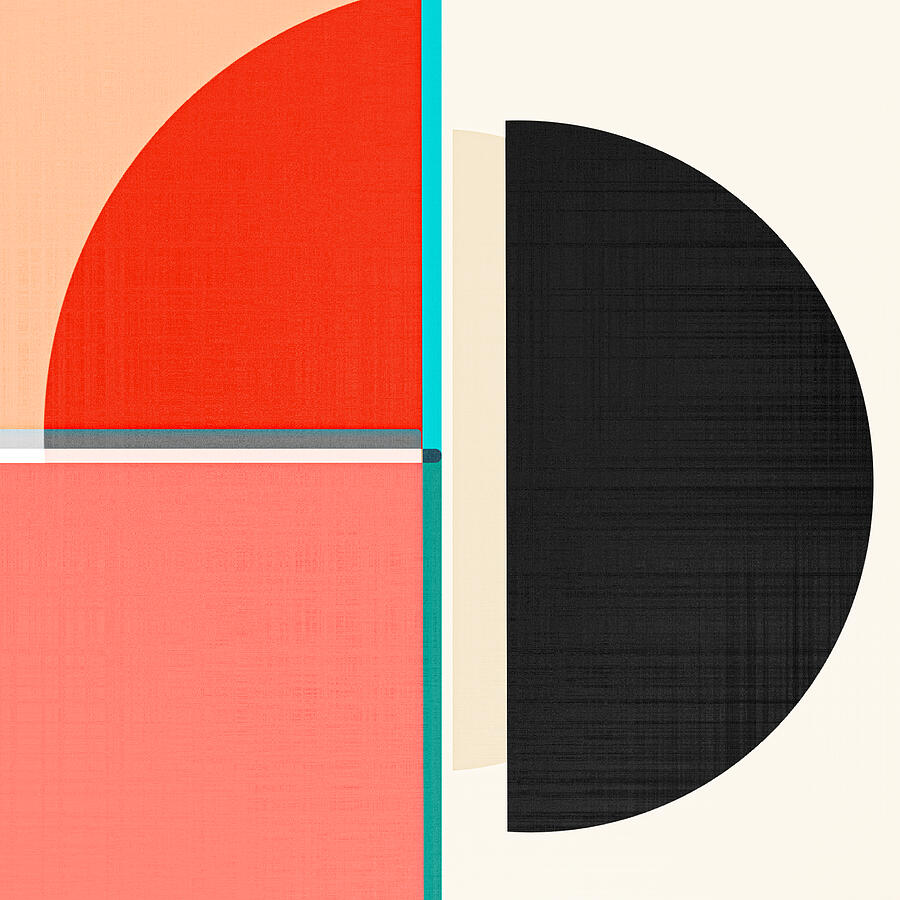 Geometric Abstraction Mid Century Modern Art 200 Digital Art by HB Lee ...