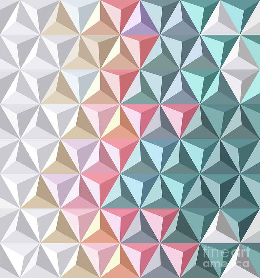 Geometric triangular pattern Digital Art by Michal Boubin - Fine Art ...
