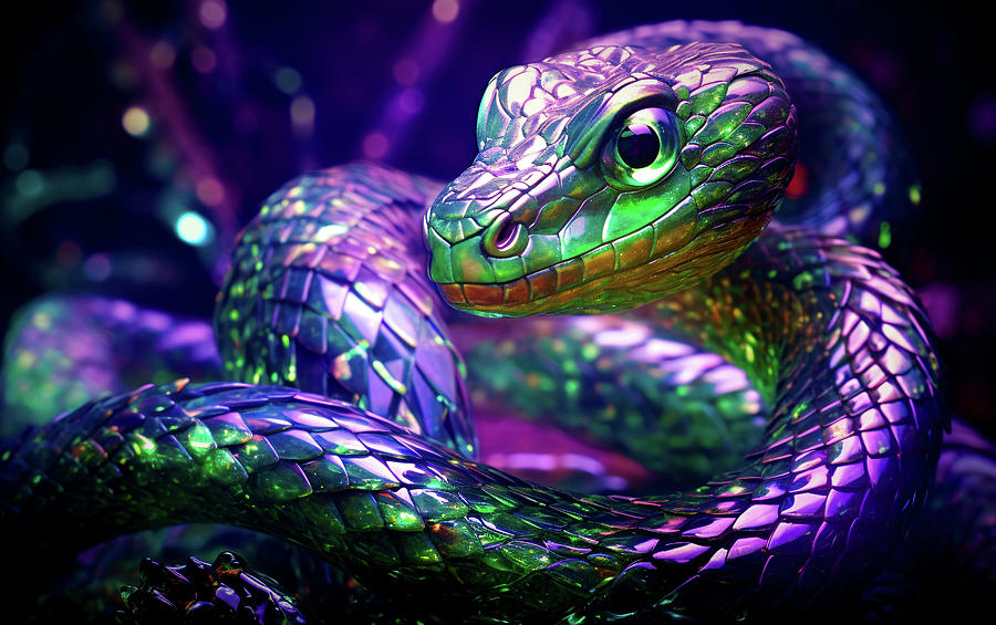 Glass Snake Digital Art by Vlastimil Sestak - Fine Art America