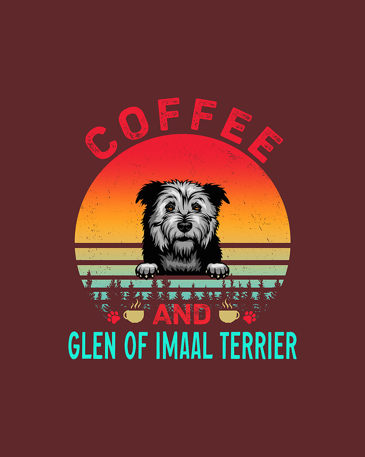 Glen of Imaal Terrier and Coffee Digital Art by Job Shirts - Fine Art America