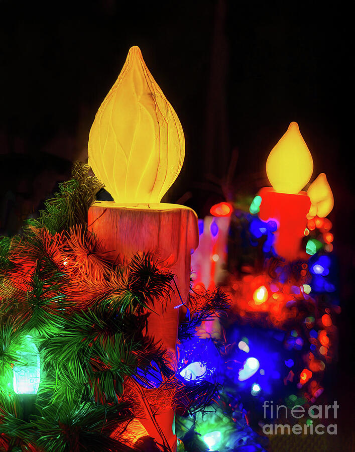Glowing Christmas Candle Lights by Nick Zelinsky Jr