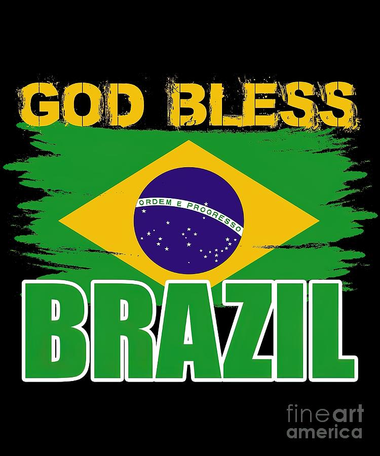 God Bless Brazil Painting by Lexi Phillips | Pixels