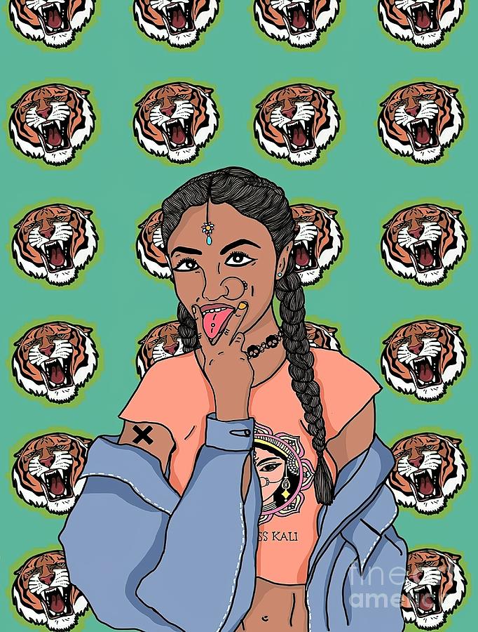 Goddess Kali Painting by Lee Jasmine - Fine Art America